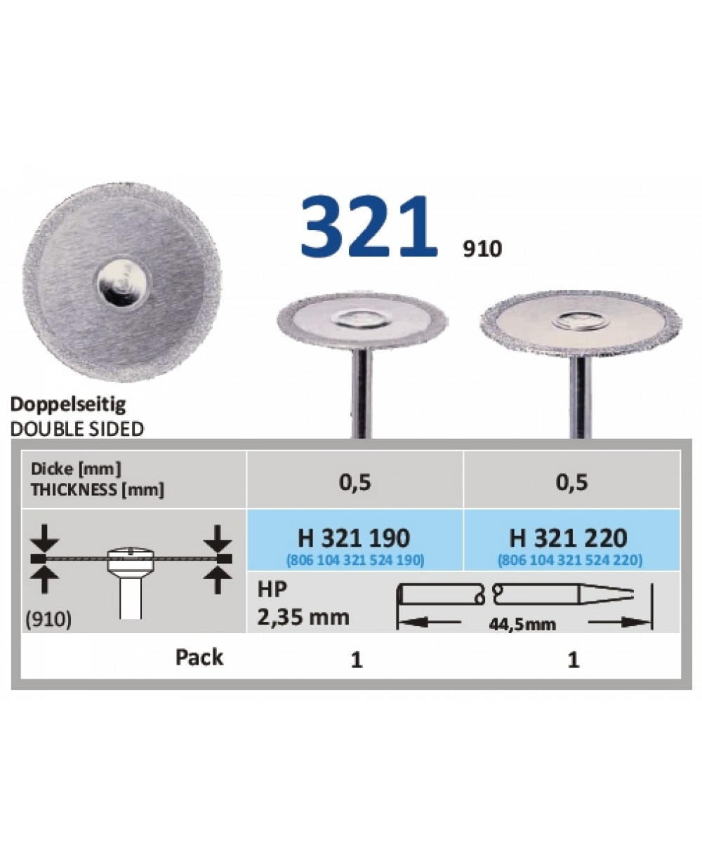 Double Sided Rigid Diamond Disc