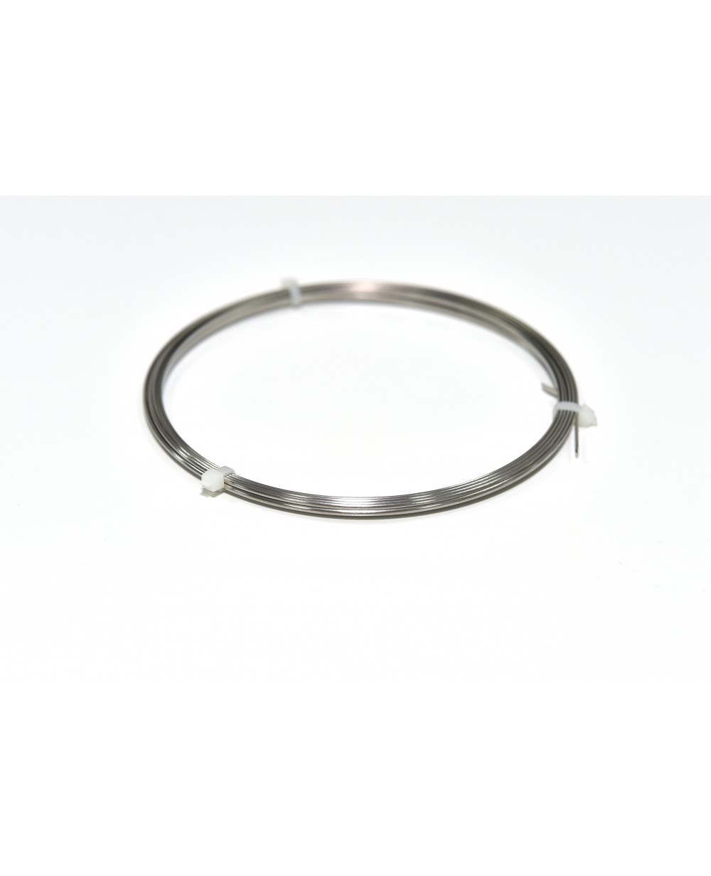 No.6 Hard Stainless Steel Half Round Wire - 30g