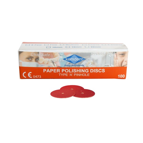 Pin Hole Sandpaper Discs - Coarse (Pack of 100) - Rotary Instruments ...