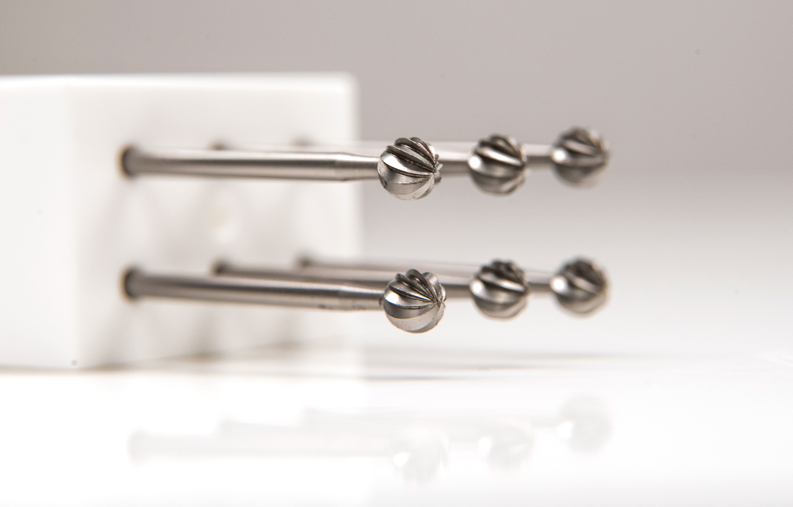 1mm Steel Rosehead Burs - Pack of 6