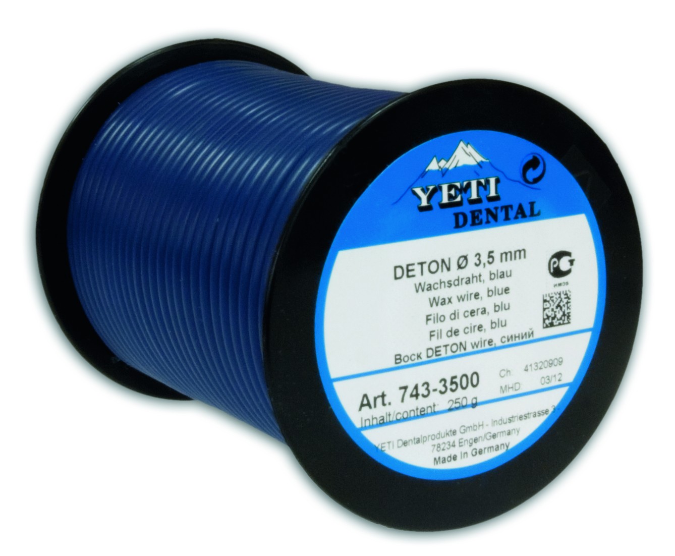 250gm Yeti Deton Round Wax Wire - 3.5mm - Sprues and Wax Wire - Crown ...